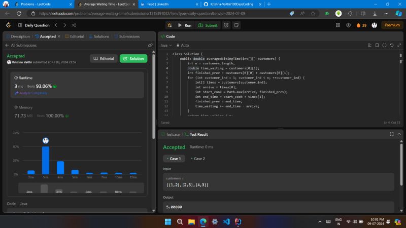 Resolved LeetCode problem on Day 40 | Krishna Vaithi posted on the ... Resolved LeetCode problem on Day 40 | Krishna Vaithi posted on the ...