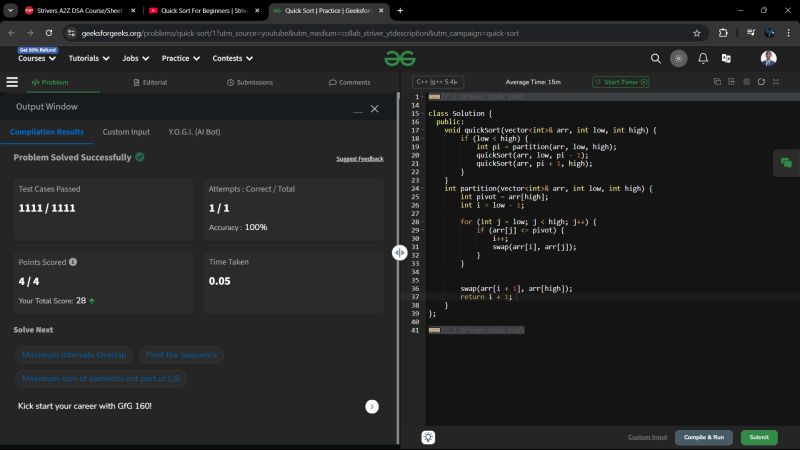 Vishnu Vardhan Gurram on LinkedIn: #dsa #sortingalgorithms #quicksort # ... Vishnu Vardhan Gurram on LinkedIn: #dsa #sortingalgorithms #quicksort # ...