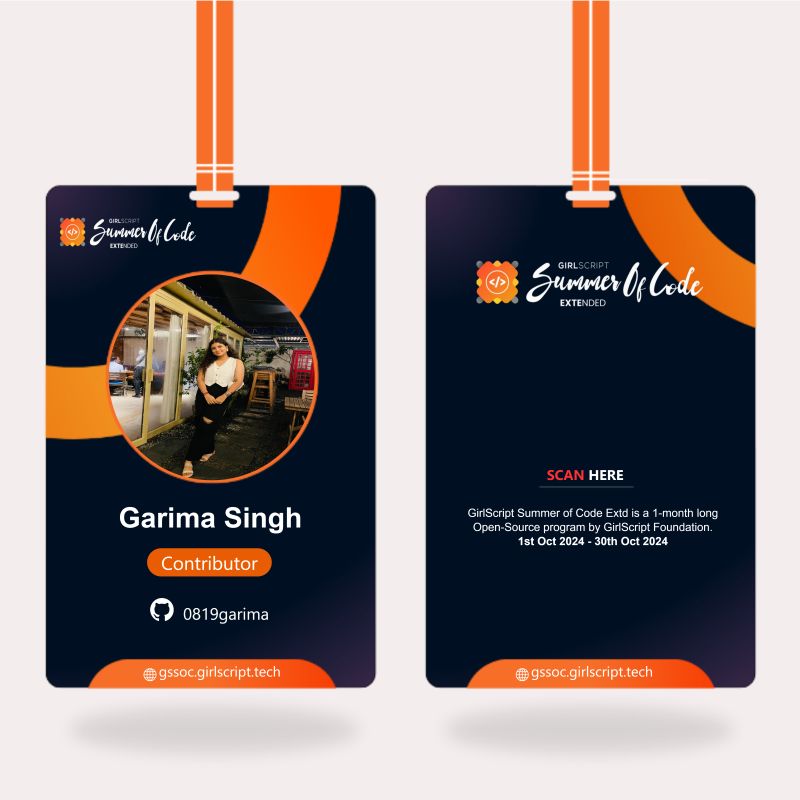 Garima Singh on LinkedIn: #opensource #gssoc24 #girlscript # ... Garima Singh on LinkedIn: #opensource #gssoc24 #girlscript # ...