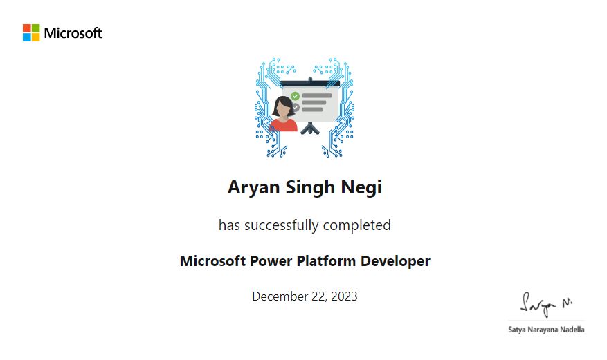 Aryan Singh Negi on LinkedIn: Today I earned my Aryan Singh Negi on LinkedIn: Today I earned my