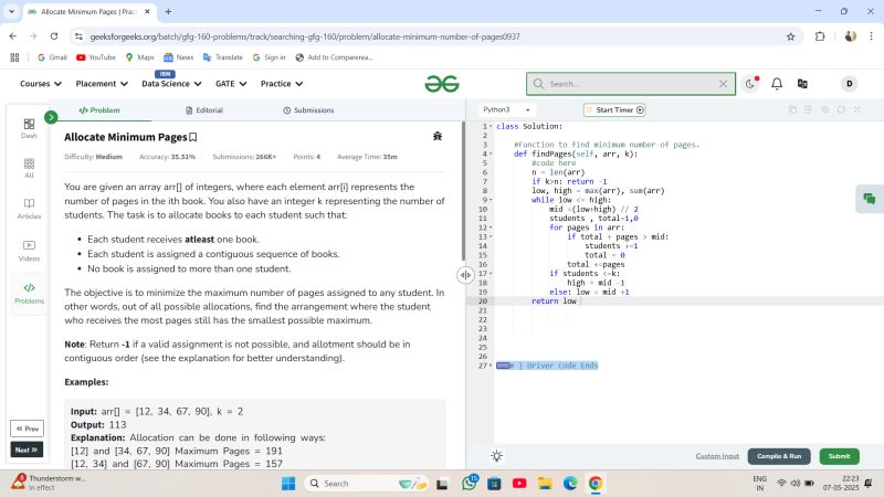 #gfg160 #gfg160series #geeksforgeeks #day34 #codingchallenge… | Dhruv Gupta #gfg160 #gfg160series #geeksforgeeks #day34 #codingchallenge… | Dhruv Gupta