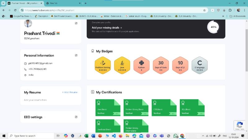 Prashant Trivedi on LinkedIn: #codingjourney #hackerrank # ... Prashant Trivedi on LinkedIn: #codingjourney #hackerrank # ...