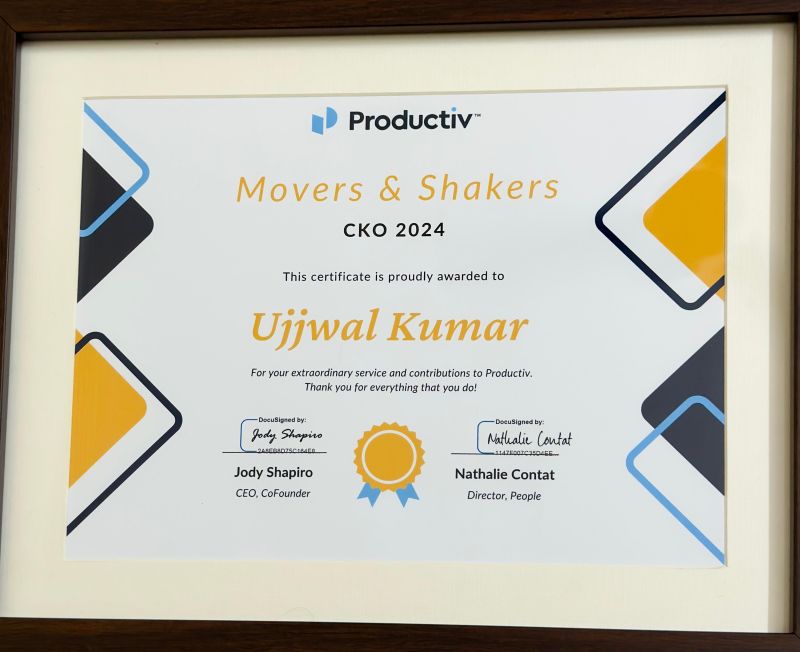 Ujjwal Kumar on LinkedIn: #productiv #growth #customeroperations Ujjwal Kumar on LinkedIn: #productiv #growth #customeroperations