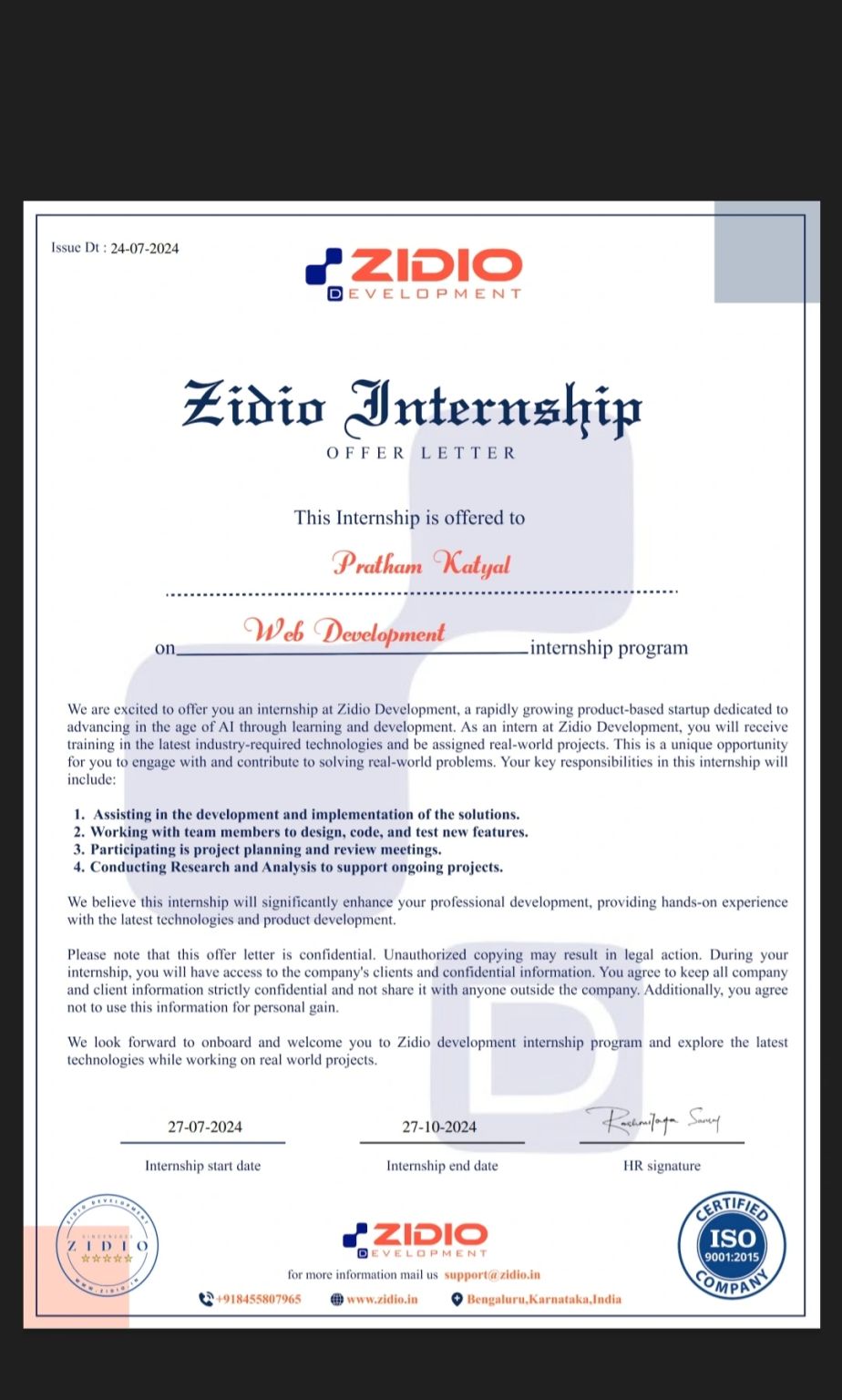 Pratham Katyal on LinkedIn: #it #web #development #frontend #intern Pratham Katyal on LinkedIn: #it #web #development #frontend #intern
