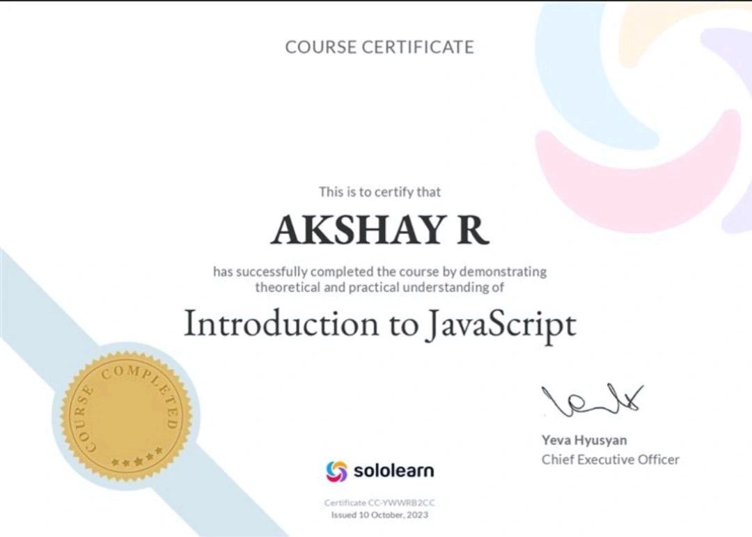 Akshay Rajaram on LinkedIn: #javascript #codingjourney Akshay Rajaram on LinkedIn: #javascript #codingjourney