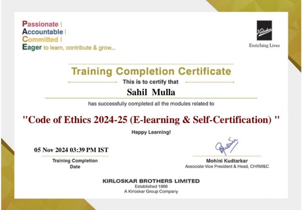 Sahil Mulla on LinkedIn: #code_of_ethics Sahil Mulla on LinkedIn: #code_of_ethics