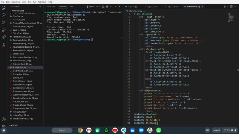 #100daysofcode #python #oops #dsa #codingethics #learning #hustling ... #100daysofcode #python #oops #dsa #codingethics #learning #hustling ...