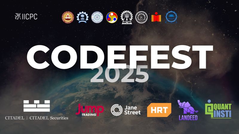IICPC on LinkedIn: First glimpse of IICPC Codefest 2025 🏆: Join us live ... IICPC on LinkedIn: First glimpse of IICPC Codefest 2025 🏆: Join us live ...