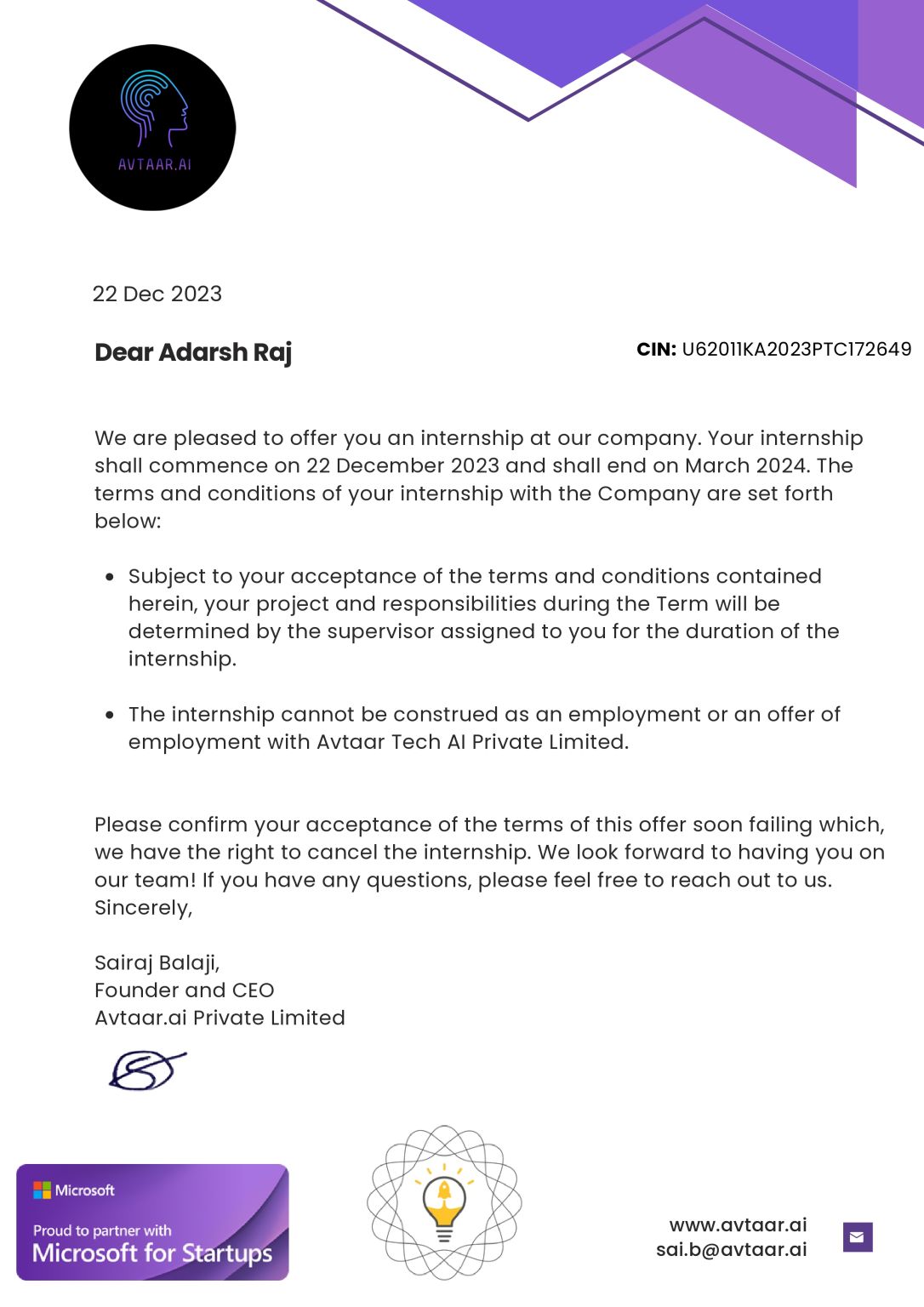 Adarsh Raj on LinkedIn: #internship #excited #careerdevelopment # ... Adarsh Raj on LinkedIn: #internship #excited #careerdevelopment # ...