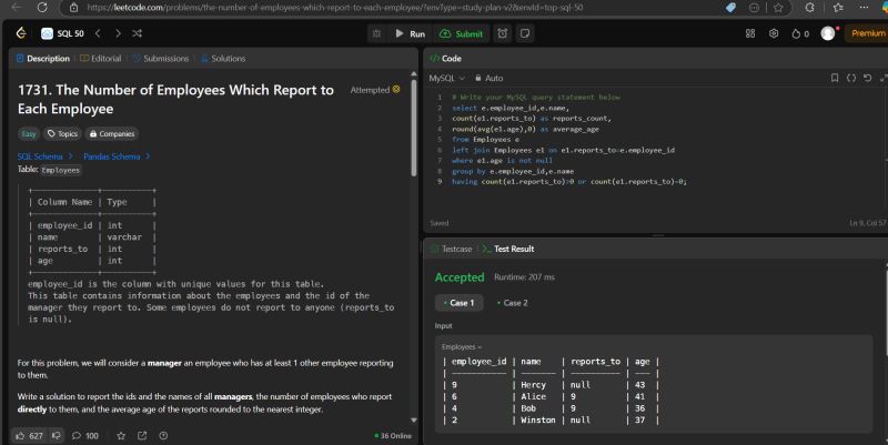 #sql #leetcode #dataanalysis #codingjourney #160daysofcode # ... #sql #leetcode #dataanalysis #codingjourney #160daysofcode # ...