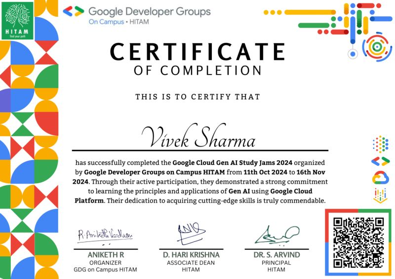 Vivek Sharma on LinkedIn: #googlecloud #genai #studyjams2024 # ... Vivek Sharma on LinkedIn: #googlecloud #genai #studyjams2024 # ...