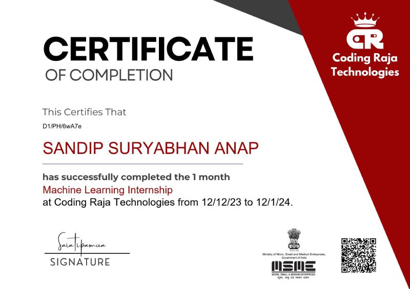 Sandip Anap on LinkedIn: #machinelearning #internship # ... Sandip Anap on LinkedIn: #machinelearning #internship # ...