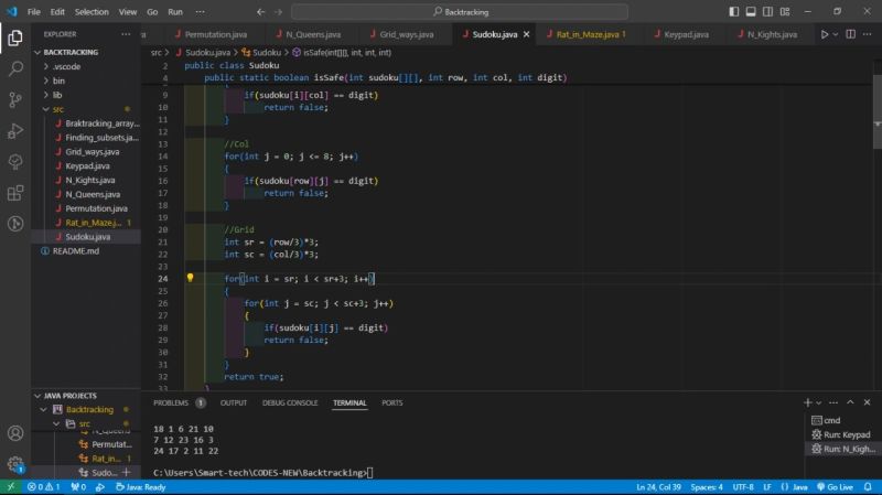 GAGAN VERMA on LinkedIn: #java #dsa #backtracking #problemsolving GAGAN VERMA on LinkedIn: #java #dsa #backtracking #problemsolving
