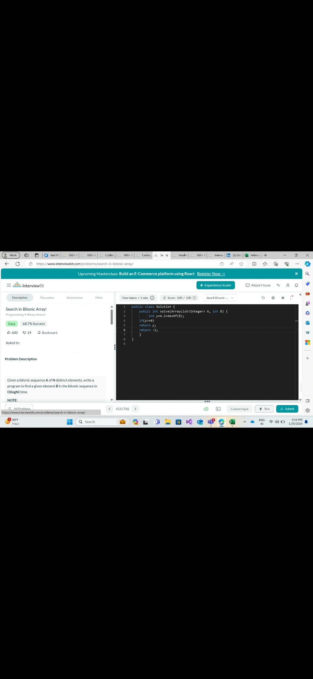 Day #27 of #365daysofcode challenge of coding #2024 Scaler ... Day #27 of #365daysofcode challenge of coding #2024 Scaler ...