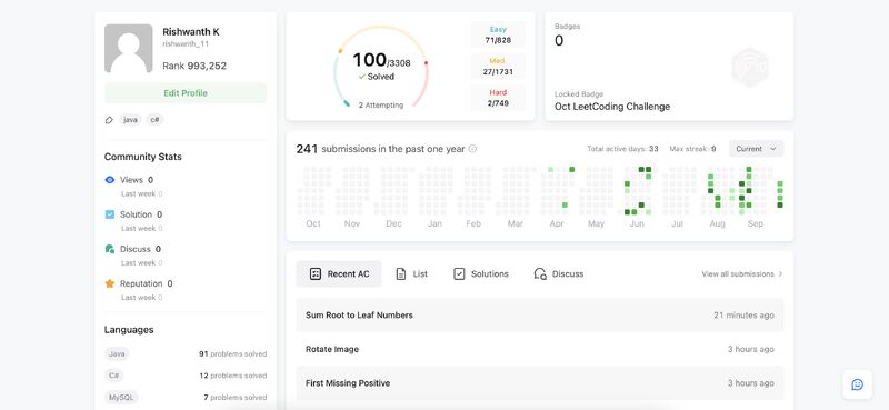 Rishwanth K on LinkedIn: #leetcode #codingjourney #problemsolving # ... Rishwanth K on LinkedIn: #leetcode #codingjourney #problemsolving # ...