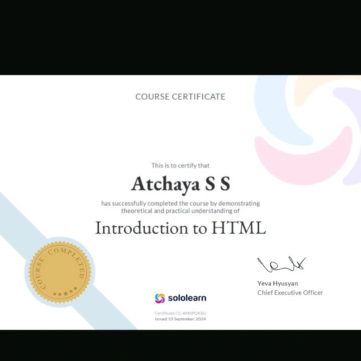 Atchaya S.S on LinkedIn: #introductiontohtml #html #fullstack # ... Atchaya S.S on LinkedIn: #introductiontohtml #html #fullstack # ...