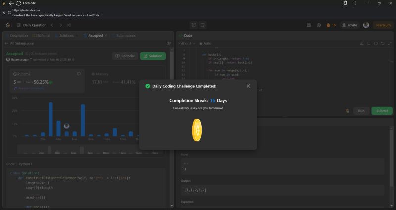 #leetcode #100daysofcode #leetcode #python #backtracking # ... #leetcode #100daysofcode #leetcode #python #backtracking # ...