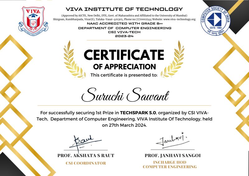 Suruchi Sawant on LinkedIn: #1stprize #technicalpresentation #research ... Suruchi Sawant on LinkedIn: #1stprize #technicalpresentation #research ...