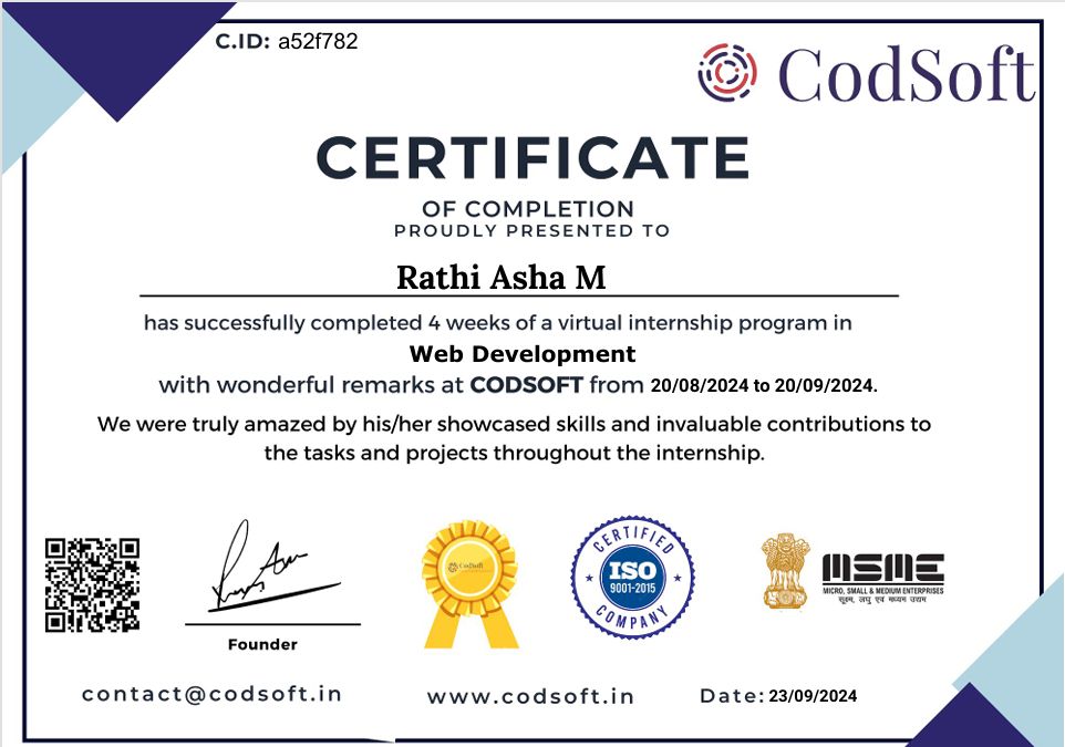 Rathi Asha M on LinkedIn: #webdevelopment #html #css #javascript # ... Rathi Asha M on LinkedIn: #webdevelopment #html #css #javascript # ...