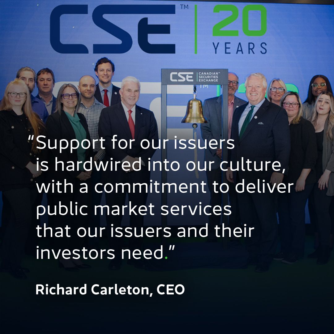 Canadian Securities Exchange (CSE) on LinkedIn: #alwaysinvested #cse20 Canadian Securities Exchange (CSE) on LinkedIn: #alwaysinvested #cse20