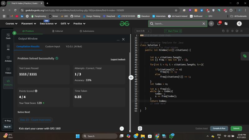 #100daysofcode #codingjourney #geeksforgeeks #java #problemsolving # ... #100daysofcode #codingjourney #geeksforgeeks #java #problemsolving # ...