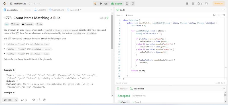 kishore Reddy on LinkedIn: #java #leetcode #codejourney kishore Reddy on LinkedIn: #java #leetcode #codejourney
