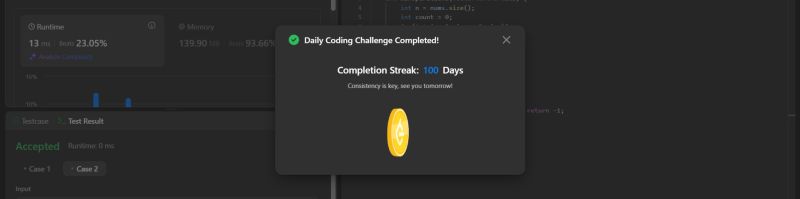 #100daysofcode #leetcode #codeeveryday #consistencywins #keepbuilding ... #100daysofcode #leetcode #codeeveryday #consistencywins #keepbuilding ...