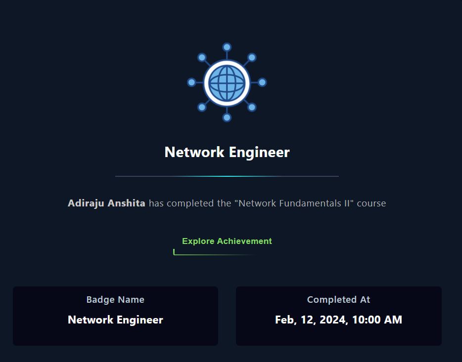 Anshita Adiraju on LinkedIn: #networking #networkenginner Anshita Adiraju on LinkedIn: #networking #networkenginner