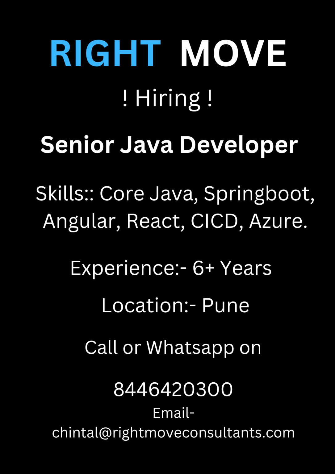 Chintal P on LinkedIn: #corejava #springboot #angular #react #cicd # ... Chintal P on LinkedIn: #corejava #springboot #angular #react #cicd # ...