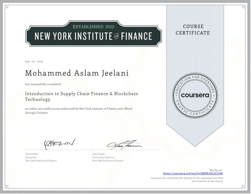 Aslam Jeelani Mohammed MBA on LinkedIn: #supplychainfinance #blockchain ... Aslam Jeelani Mohammed MBA on LinkedIn: #supplychainfinance #blockchain ...