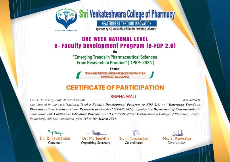 #academics #facultyprogram #continuouslearning | Sneha Wali #academics #facultyprogram #continuouslearning | Sneha Wali