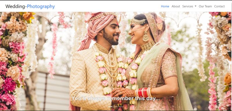 Designing a wedding photography home page | AKSHITH JEEVAN posted on ... Designing a wedding photography home page | AKSHITH JEEVAN posted on ...