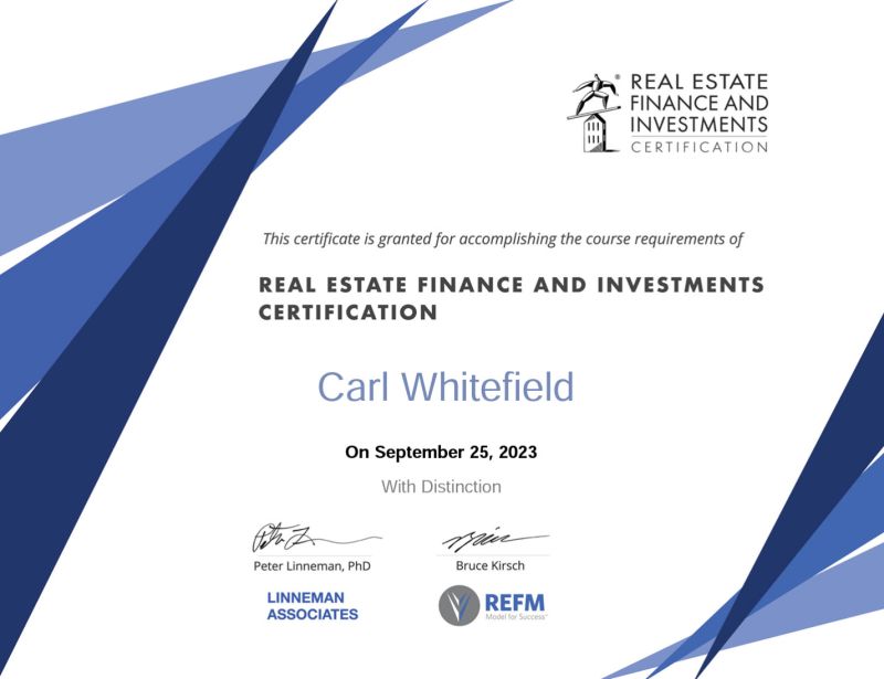 Carl Whitefield on LinkedIn: Thanks so much Bruce Kirsch, REFAI® and ... Carl Whitefield on LinkedIn: Thanks so much Bruce Kirsch, REFAI® and ...