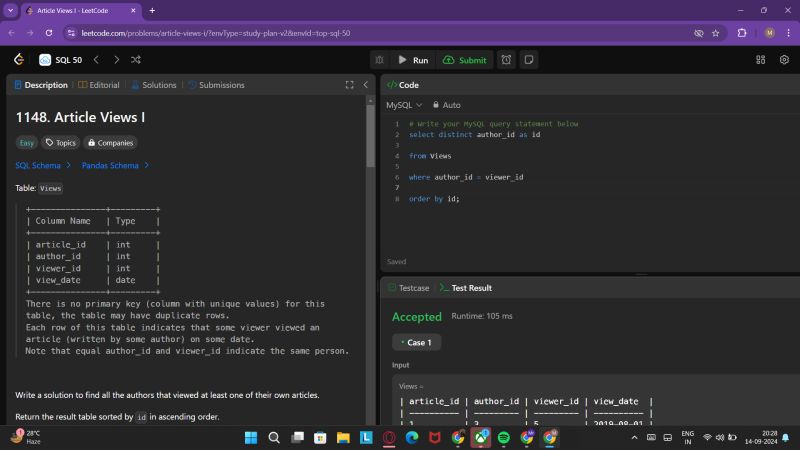 How we solved the Leet Code SQL 50 challenge | Mirza Faizan Beg posted ... How we solved the Leet Code SQL 50 challenge | Mirza Faizan Beg posted ...