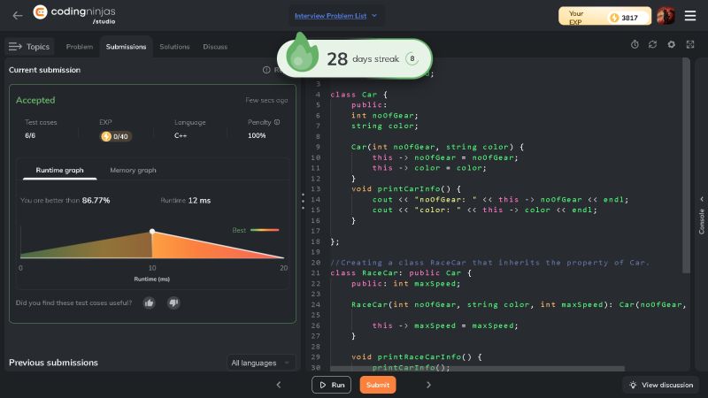 Day 28 of #75daysofcodechallenge: solved DSA issues | Prem raj posted ... Day 28 of #75daysofcodechallenge: solved DSA issues | Prem raj posted ...