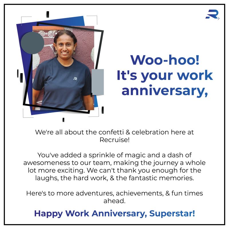 Recruise India Consulting Pvt Ltd on LinkedIn: #workanniversary #recruise Recruise India Consulting Pvt Ltd on LinkedIn: #workanniversary #recruise