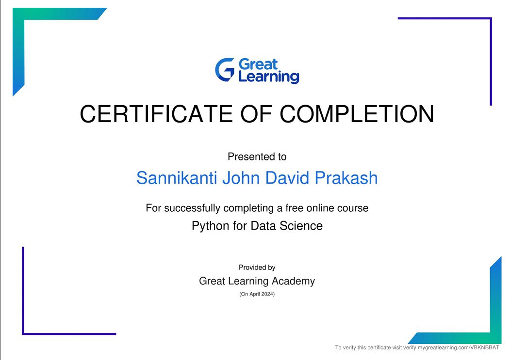 #python #datascience #learning | Sannikanti.John David Prakash #python #datascience #learning | Sannikanti.John David Prakash