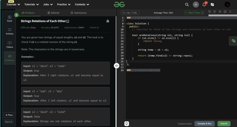 #gfg160 #codingchallenge #problemsolving #growthmindset #learneveryday ... #gfg160 #codingchallenge #problemsolving #growthmindset #learneveryday ...