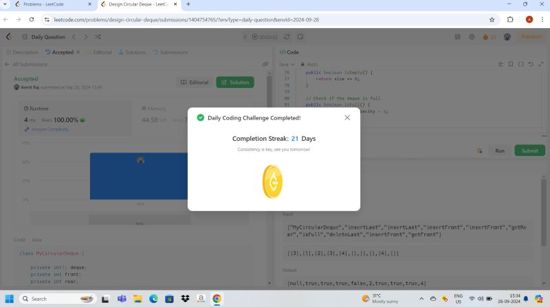 Amrit Raj on LinkedIn: #leetcode #codingchallenge #datastructures # ... Amrit Raj on LinkedIn: #leetcode #codingchallenge #datastructures # ...