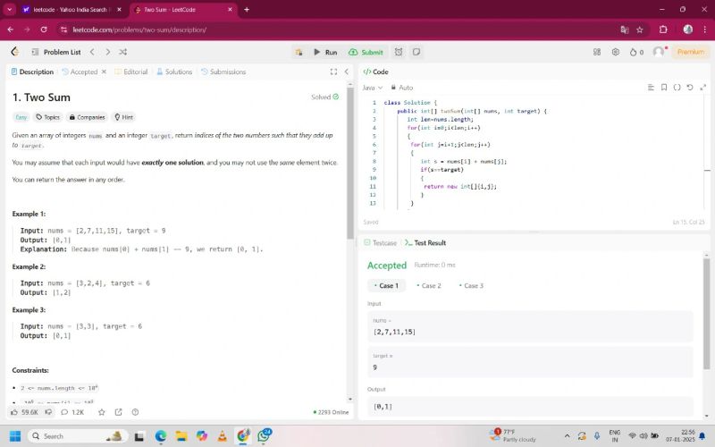 #java #leetcode #codingjourney #problemsolving | Sandhiya Manikandan #java #leetcode #codingjourney #problemsolving | Sandhiya Manikandan