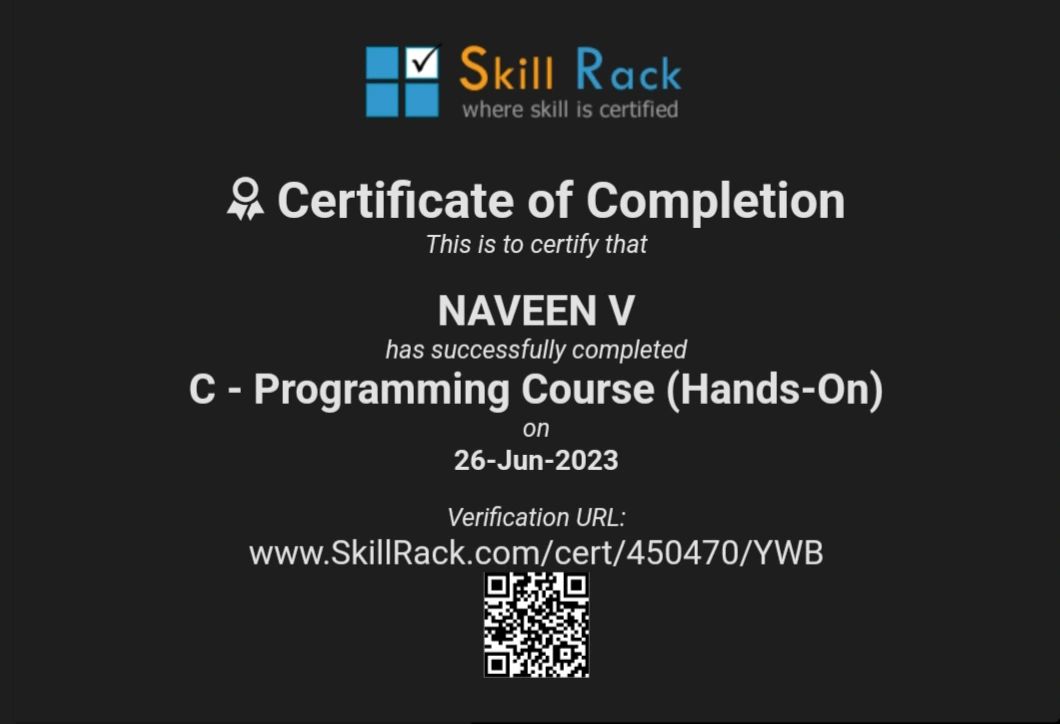 #coding #cprogramming #techlearning | NAVEEN V #coding #cprogramming #techlearning | NAVEEN V
