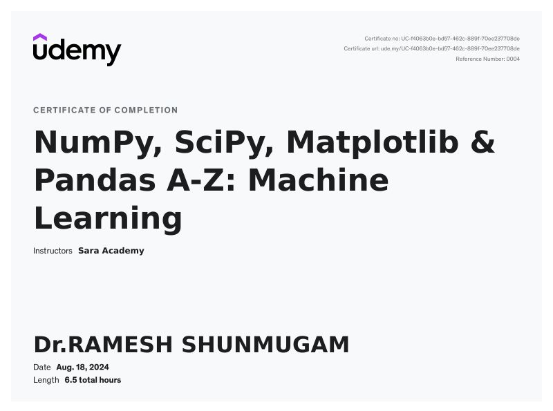 Dr Ramesh on LinkedIn: # AI # Udemy # Python # Data Science # Deep ... Dr Ramesh on LinkedIn: # AI # Udemy # Python # Data Science # Deep ...