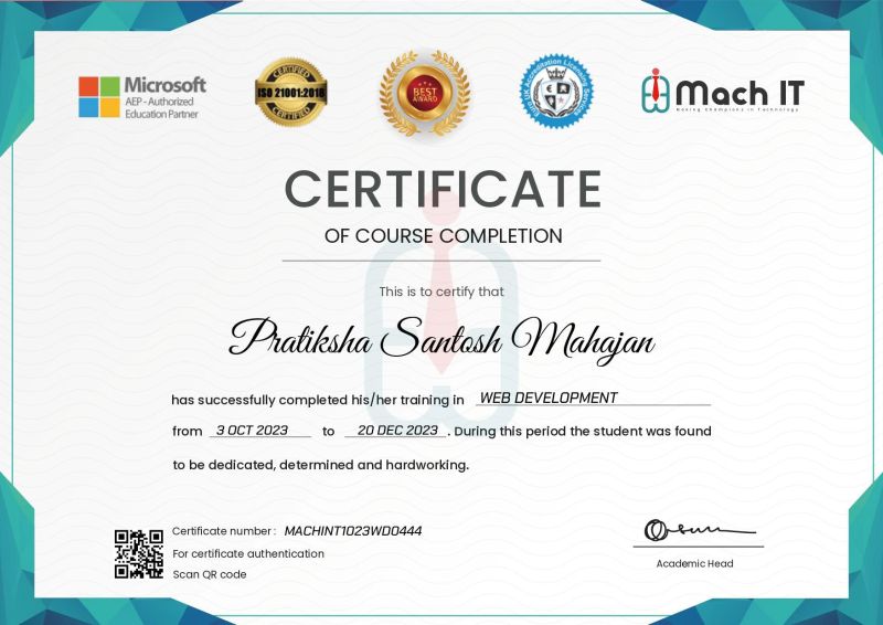 Pratiksha Mahajan on LinkedIn: Exciting to announce that I have ... Pratiksha Mahajan on LinkedIn: Exciting to announce that I have ...