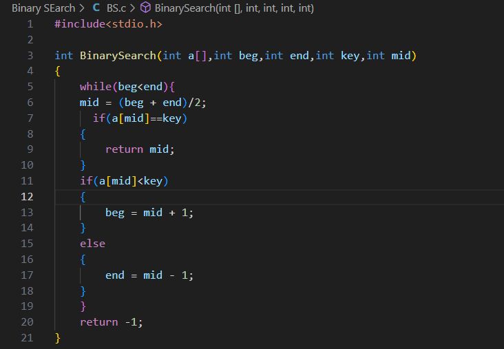 Aman Kumar on LinkedIn: DSA in C Binary SEARCH Aman Kumar on LinkedIn: DSA in C Binary SEARCH