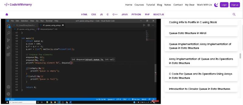Ajayraj Kushwah on LinkedIn: #dsa #dsa #codewithharry #learing Ajayraj Kushwah on LinkedIn: #dsa #dsa #codewithharry #learing