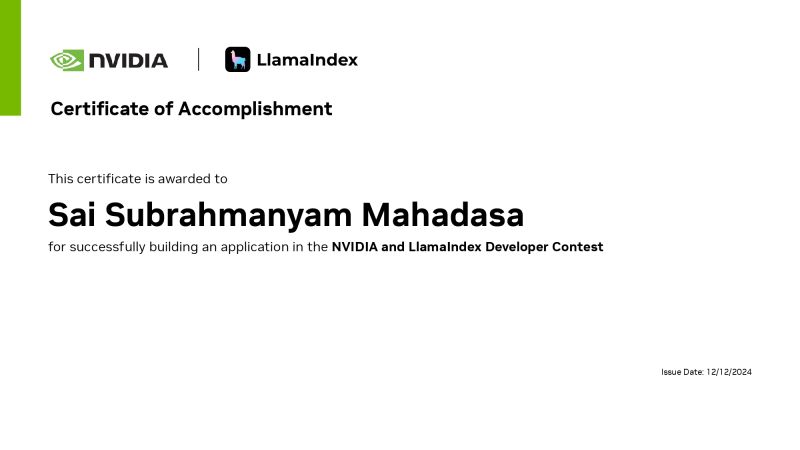 Sai Subrahmanyam Mahadasa on LinkedIn: #generativeai #artificial ... Sai Subrahmanyam Mahadasa on LinkedIn: #generativeai #artificial ...