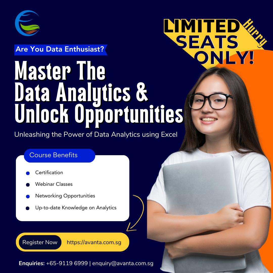 Learn Data Analytics with Excel | Avanta Global Pte Ltd posted on the ... Learn Data Analytics with Excel | Avanta Global Pte Ltd posted on the ...