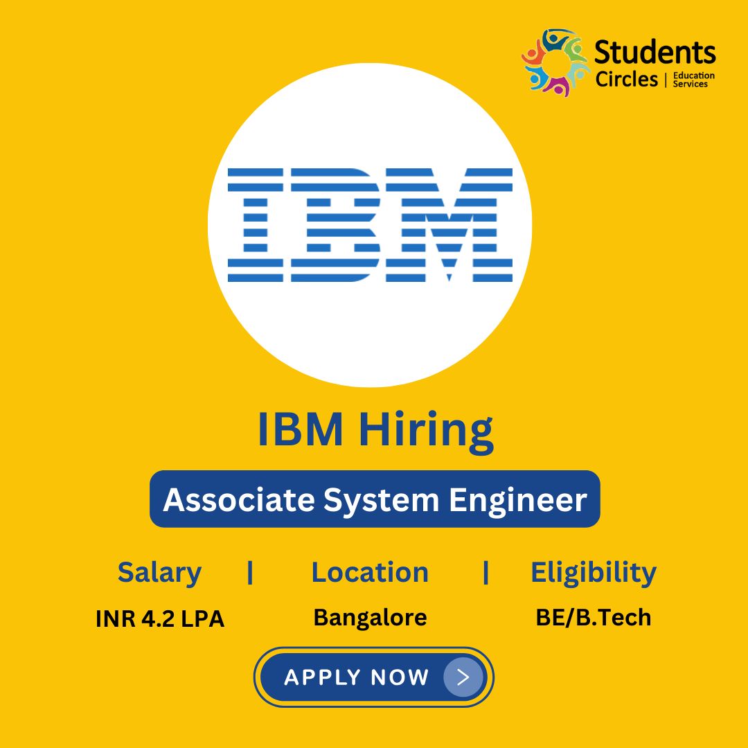 Students Circles on LinkedIn: 🔥 IBM Hiring Associate System Engineer 👇 ... Students Circles on LinkedIn: 🔥 IBM Hiring Associate System Engineer 👇 ...