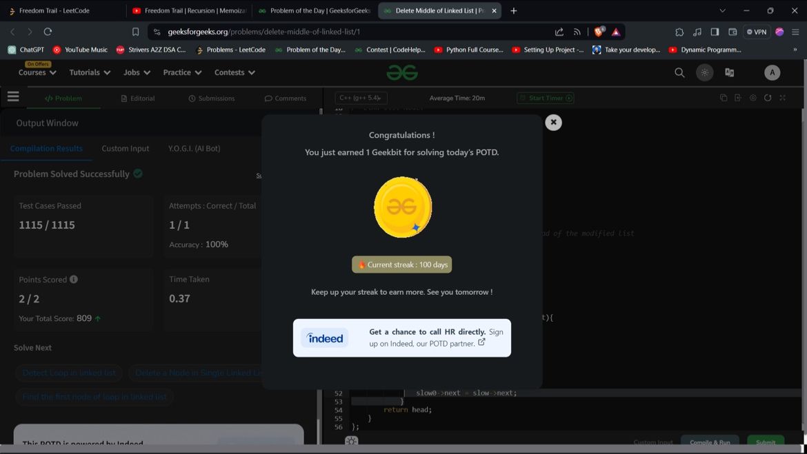 ABHAY YADAV on LinkedIn: #gfg #mern #dsa #coding ABHAY YADAV on LinkedIn: #gfg #mern #dsa #coding