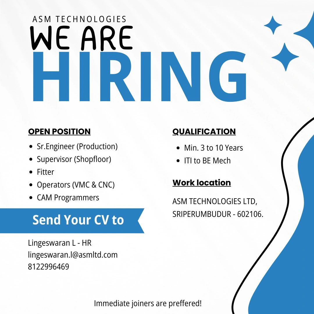 Lingeswaran L on LinkedIn: Dear LinkedIn Connections, We have openings ... Lingeswaran L on LinkedIn: Dear LinkedIn Connections, We have openings ...